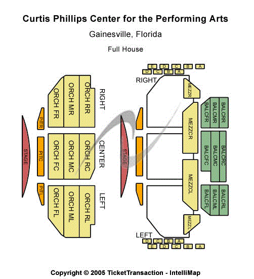 Curtis Phillips Center For The Performing Arts Seating Chart | Curtis ...