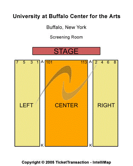 University At Buffalo Center For The Arts Seating Chart | University At ...