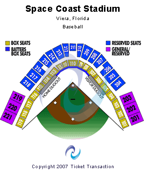 Space Coast Stadium Seating Chart | Space Coast Stadium Event Tickets ...