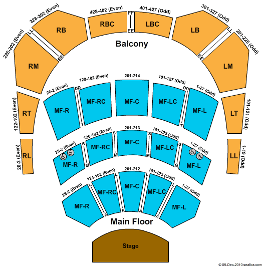 Henderson Auditorium Seating Chart