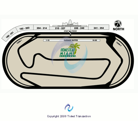 Homestead Miami Speedway Seating Chart | Homestead Miami Speedway Event ...